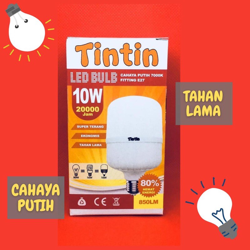Jual lampu led murah tintin tin tin 10w 10 watt | Shopee Indonesia
