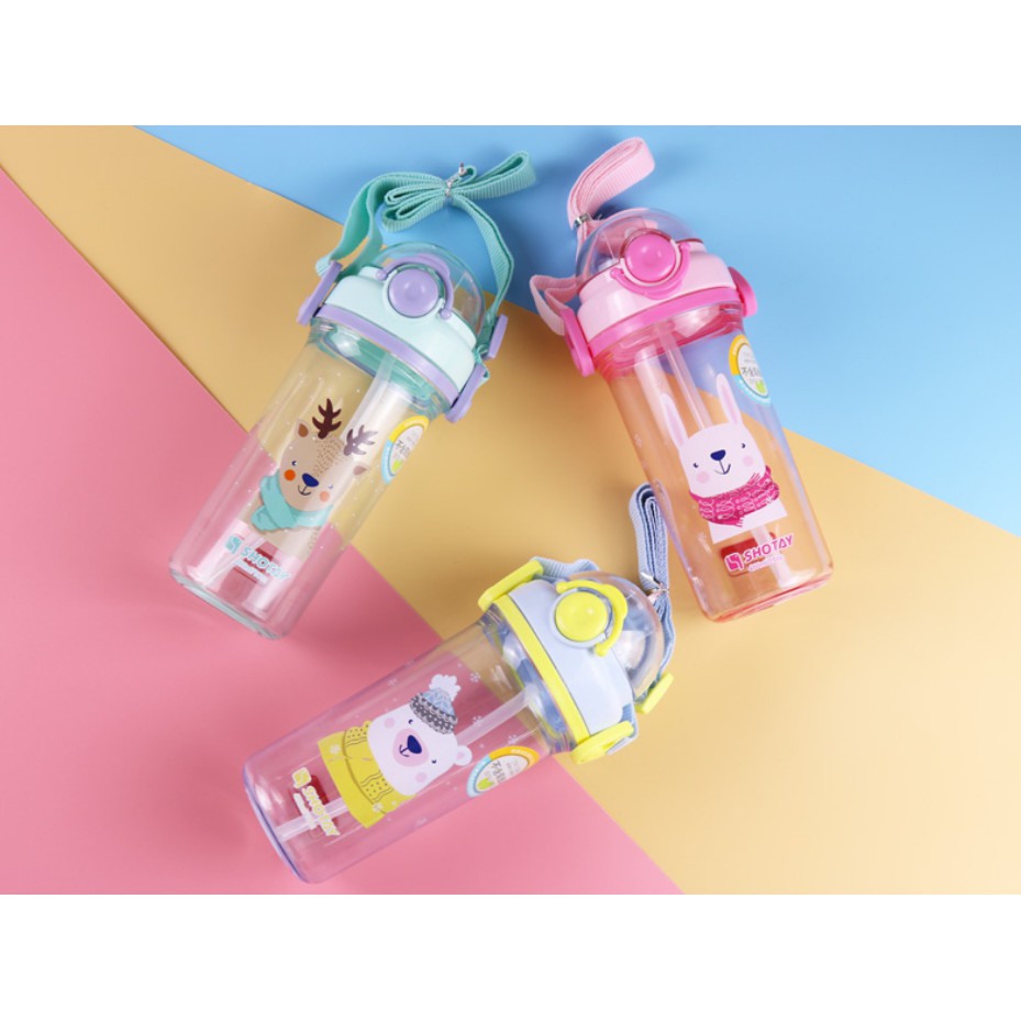 Jual BOTOL MINUM ANAK SEDOTAN KARTUN ANIMAL BAHAN TRITAN 460ML DENGAN ...