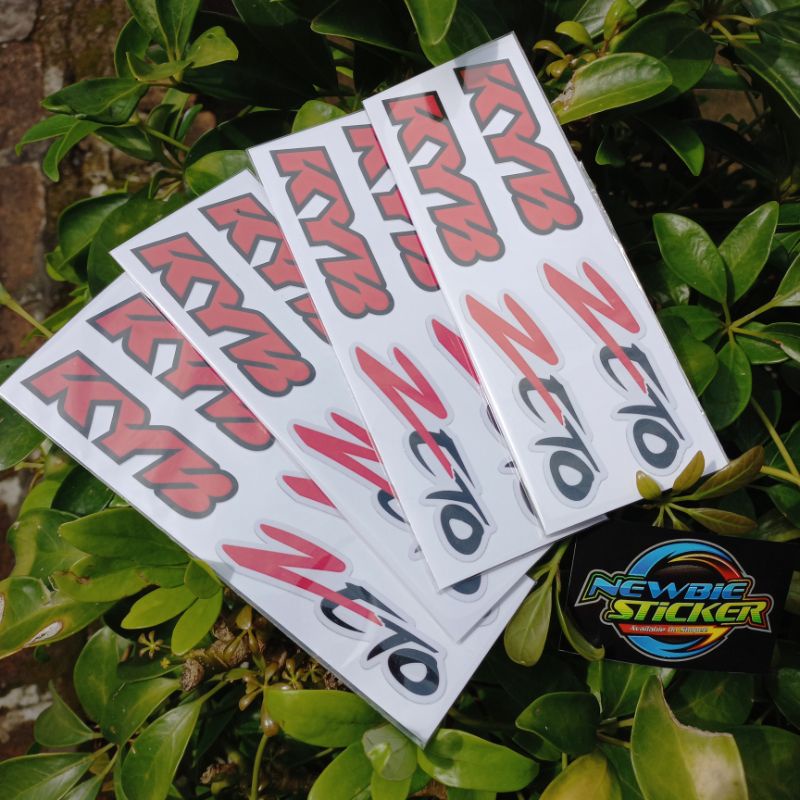 Jual Sticker shock KYB Zeto ( Sudah Di cutting ) | Shopee Indonesia