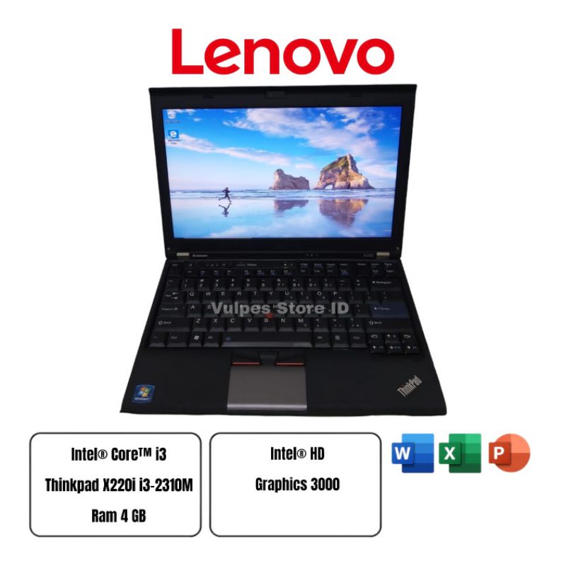 Jual Laptop Lenovo Thinkpad X220i core i3 gen 2 ram 4gb hdd 320gb ...