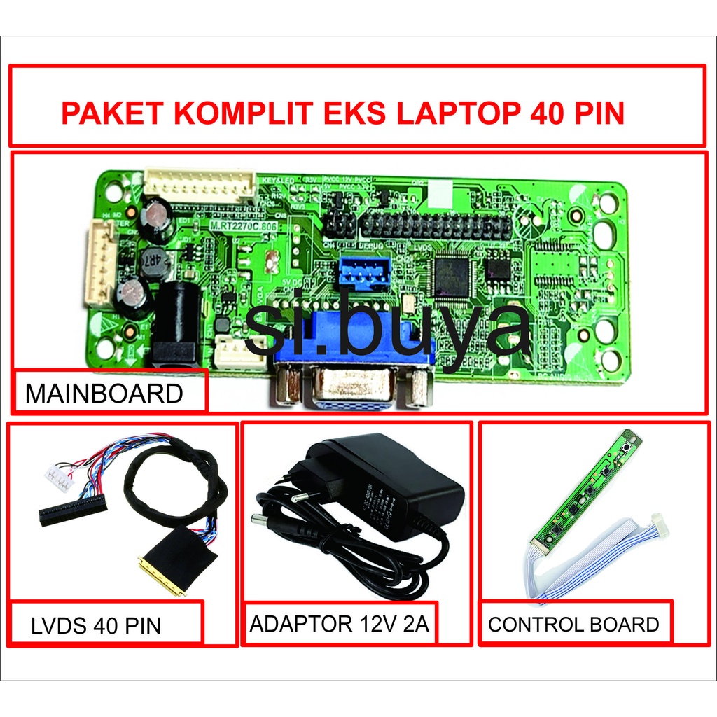 Jual Mainboard dual monitor monitor eksternal second display universal ...