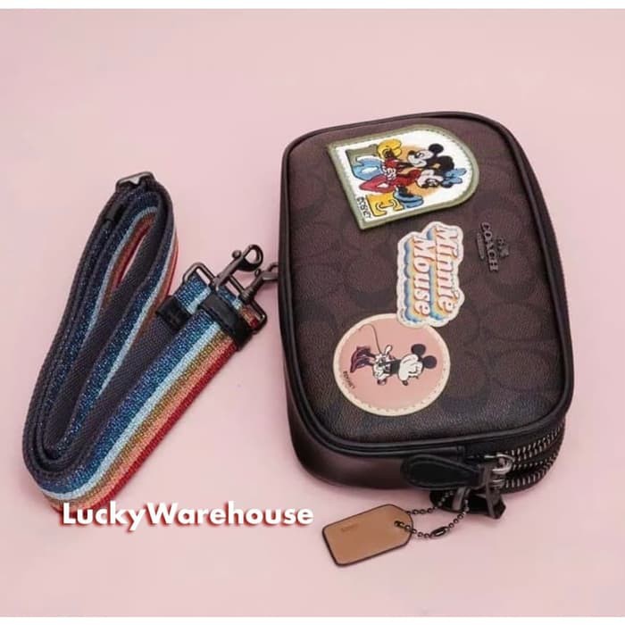 Jual Coach Pouch Cross Body x Mickey Minnie Mouse - Ori 100% Diskon ...