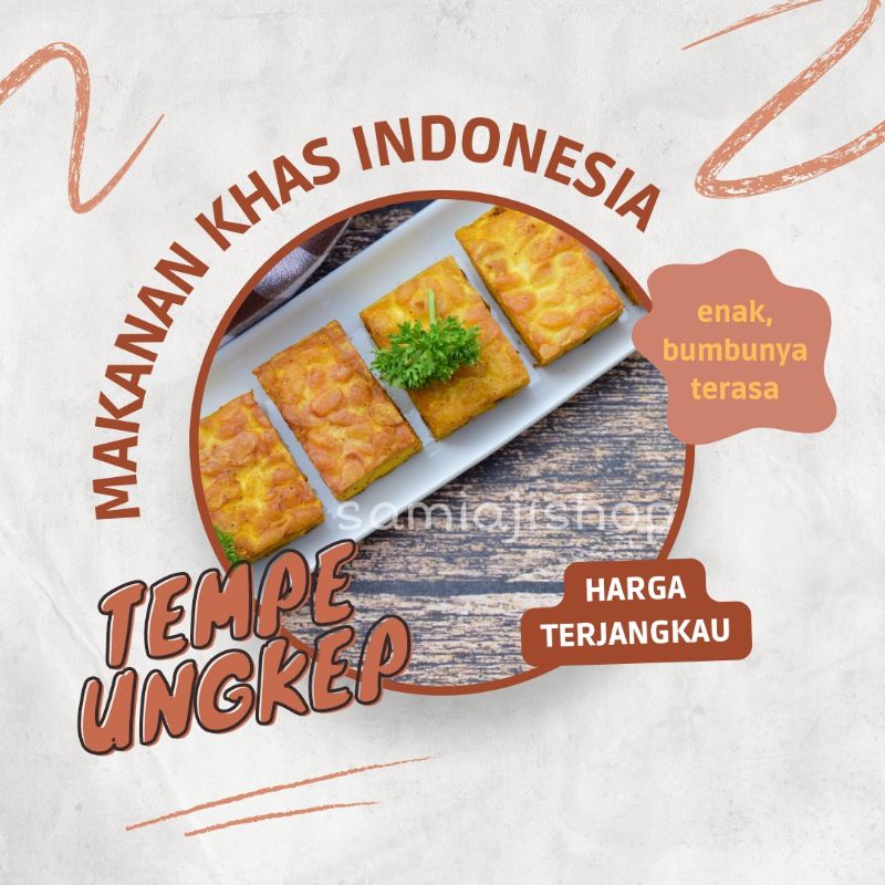Jual (500g)Tempe Tahu Ungkep bumbu kuning Gurih Enak Frozen Food Bumbu ...