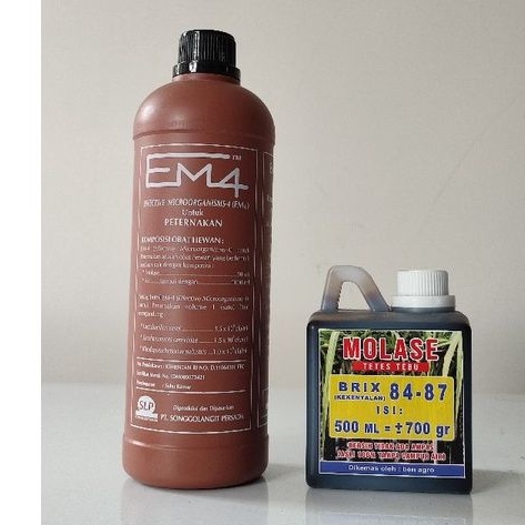 Jual Paket Hemat : EM4 Peternakan 1 ltr & Molase Murni 500 ml (500 gram ...