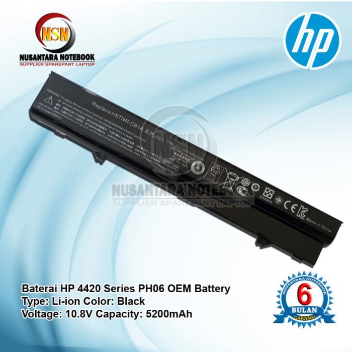 Jual Baterai HP ProBook 4320T 4320 4320S 4420 4420S 4421S PH06 OEM ...