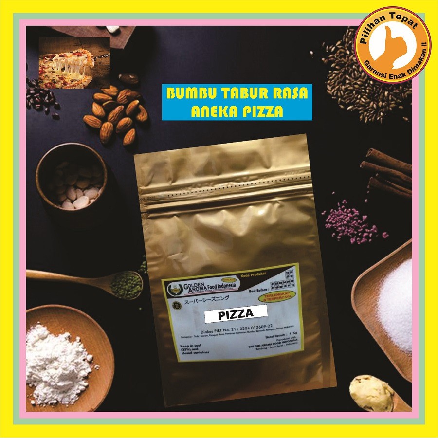 Jual Gafi Food Bumbu Tabur Aneka Rasa Pizza 1 kg Enak Murah Lezat Gurih ...