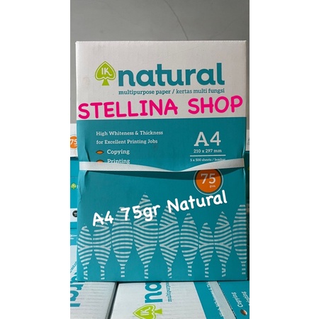 Jual Kertas HVS A4 75gr Natural | Shopee Indonesia