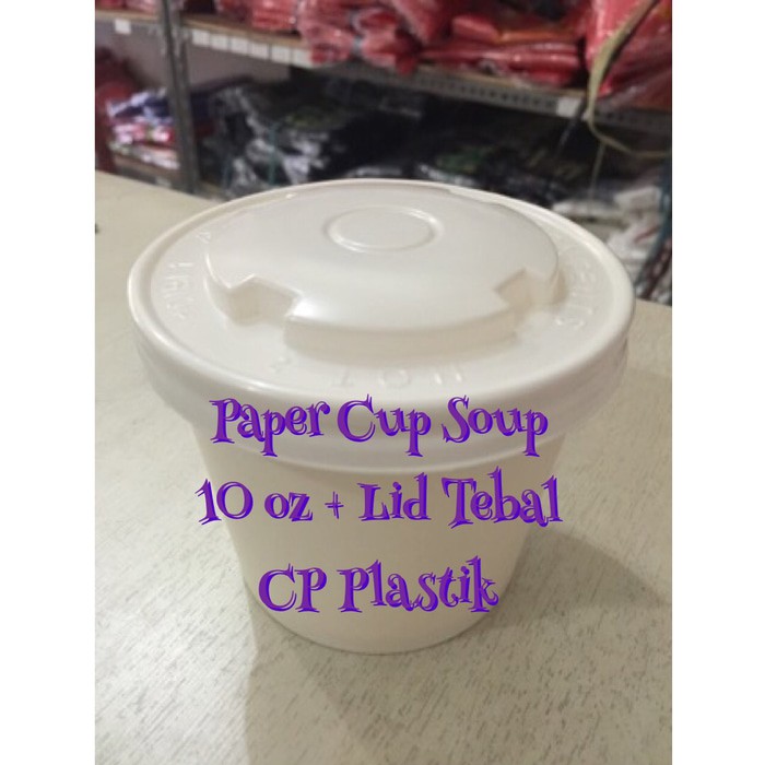 Jual Dijual Paper Cup 10 Oz Paper Bowl 300 Ml Tutup Mangkok Es