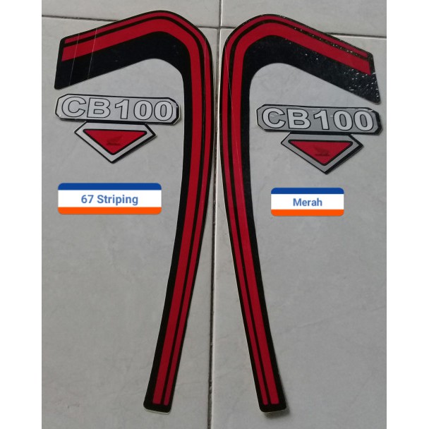 Jual Sticker Motor Honda CB 100 Merah | Shopee Indonesia