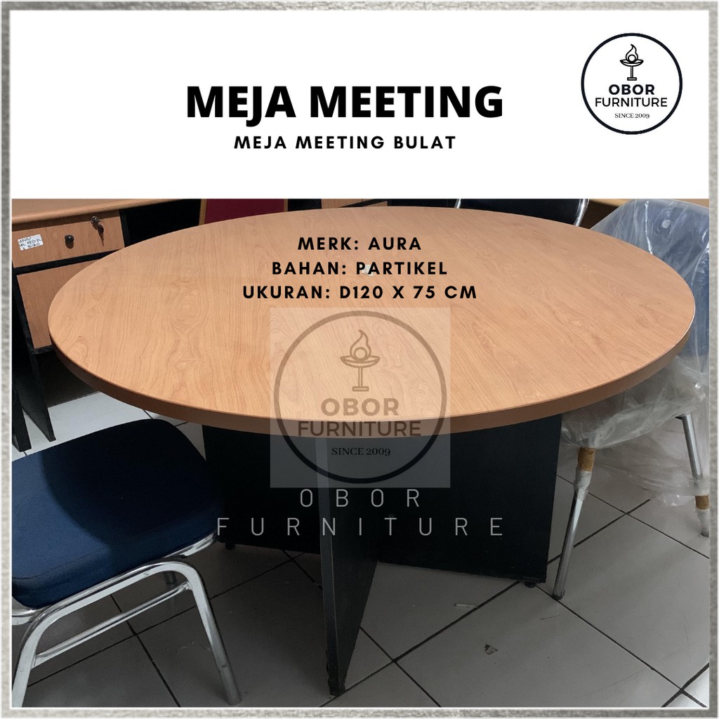 Jual Meja Meeting Bulat 120 cm | Shopee Indonesia