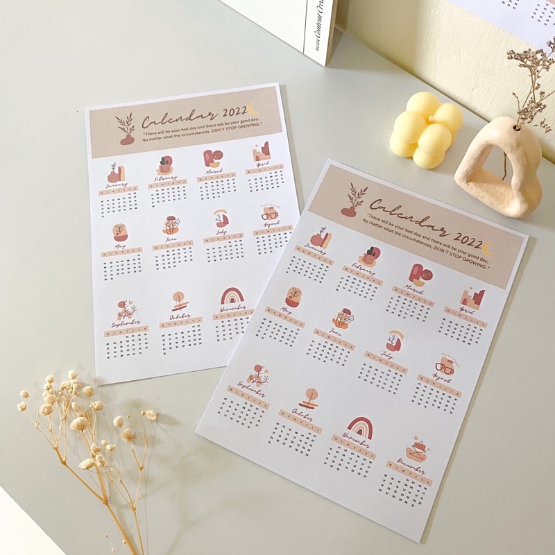 Jual [NEW 2023] 1 Pcs Calendar poster aesthetic walldecor dinding ...