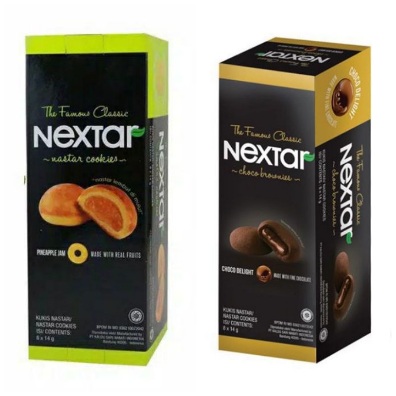 Jual NEXTAR NASTAR CHOCO BROWNIES/PINEAPPLE 112 gr (8 bungkus @14 gr ...