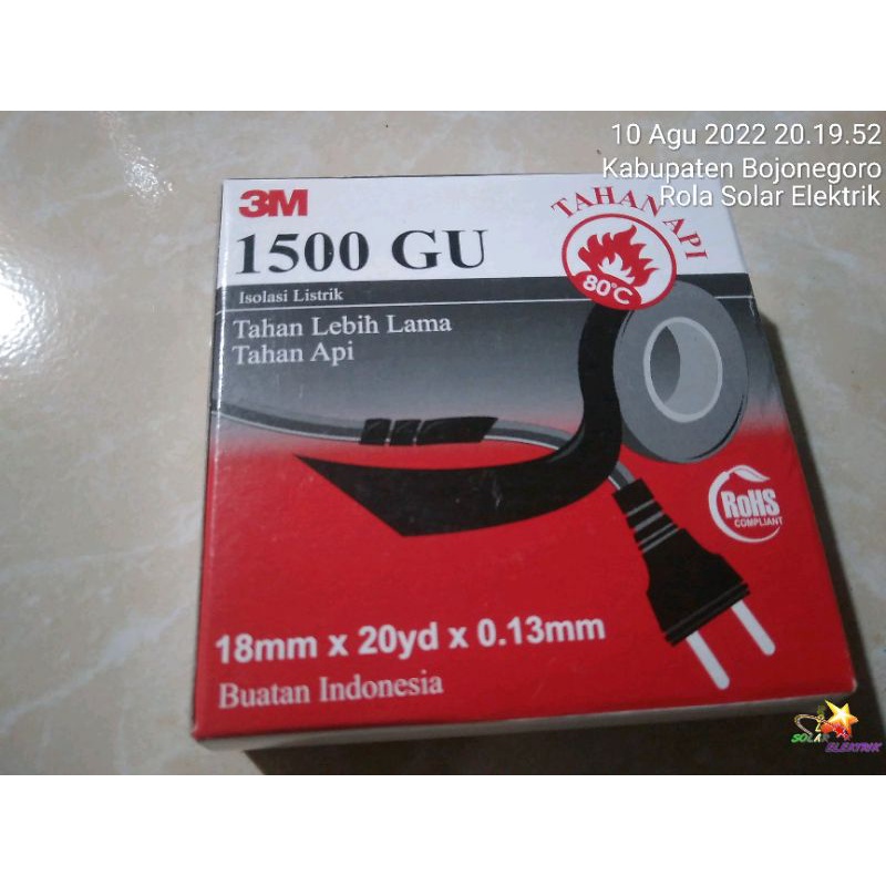 Jual Isolasi Listrik 1500GU 3M 3 M Tahan Api hingga 80 drajat Panas ...