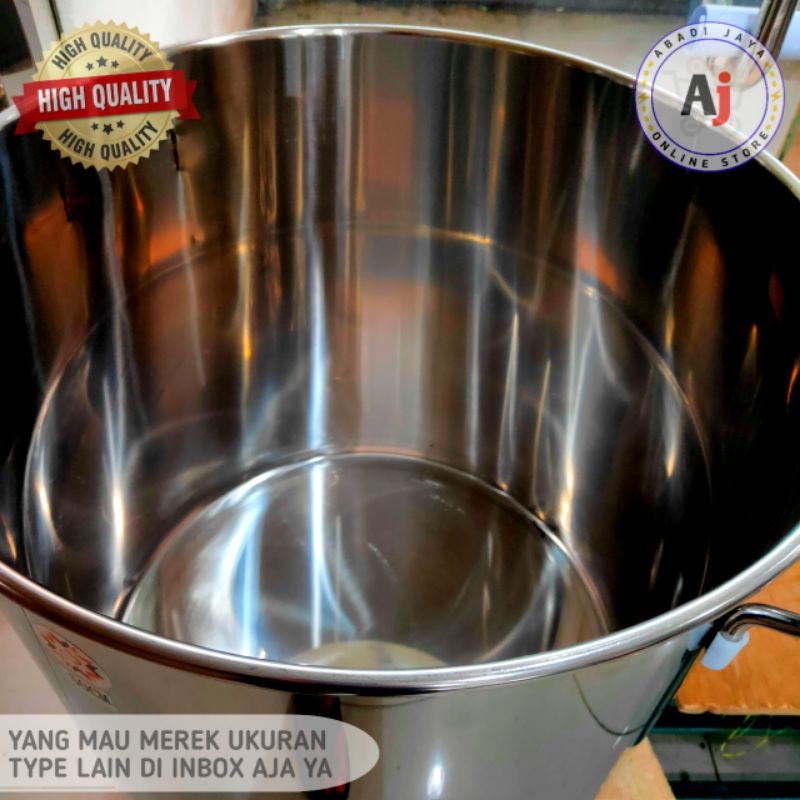 Jual Panci besar stainless steel super tebal ukuran 60cm kapasitas 160 ...