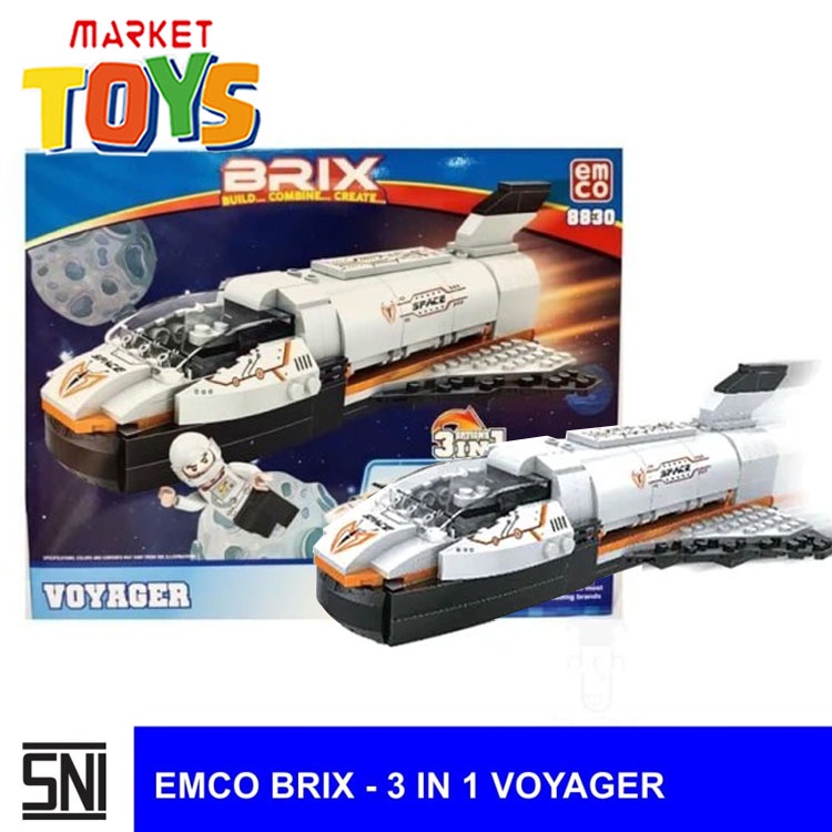 Jual EMCO BRIX - VOYAGER 3 IN 1 Mainan Anak Susun Balok Brick Model ...