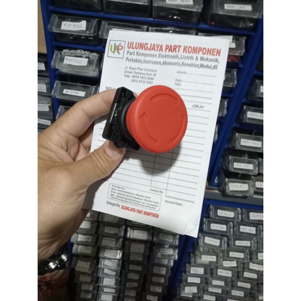 Jual emergency switch push button komponen panel listrik | Shopee Indonesia