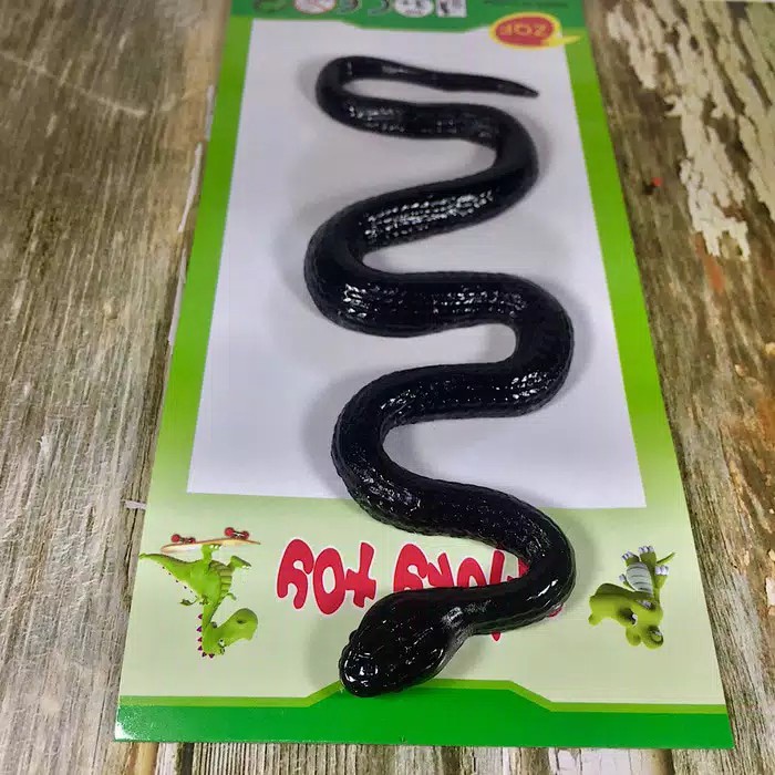 Jual Mainan anak Hewan Reptil ular satuan / Mainan ular karet Snake ...