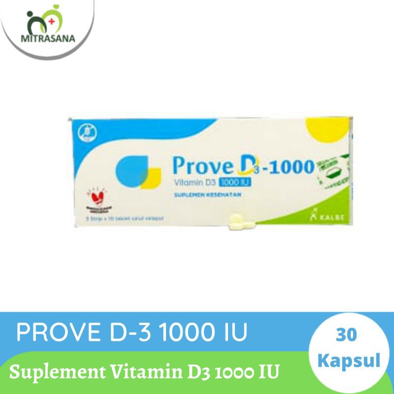 Jual Prove D3-1000 IU 30 Tablet - Vitamin D3 | Shopee Indonesia