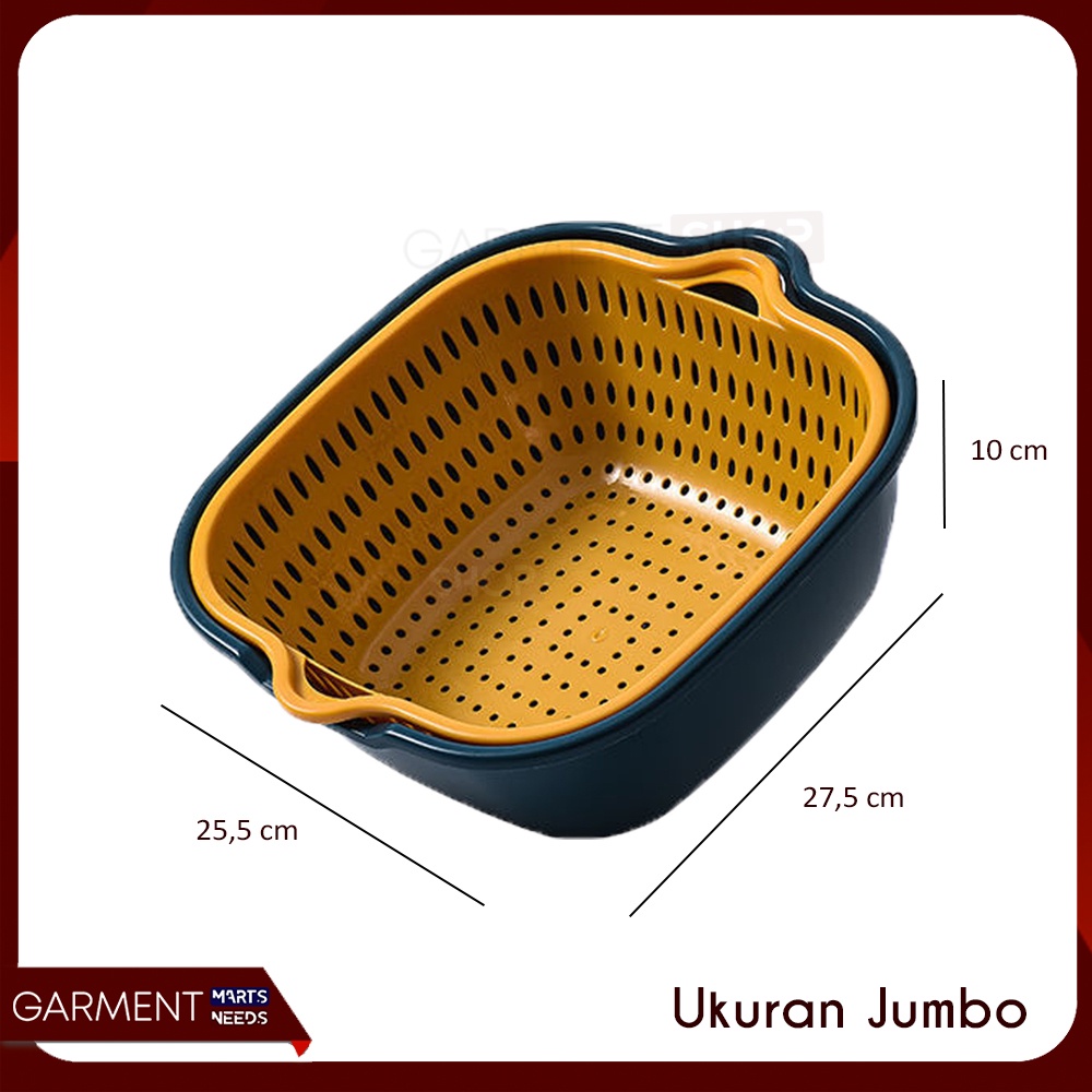 Jual Peniris Sayur Buah 6 in 1 Baskom Pencuci Makanan Wadah Tirisan ...