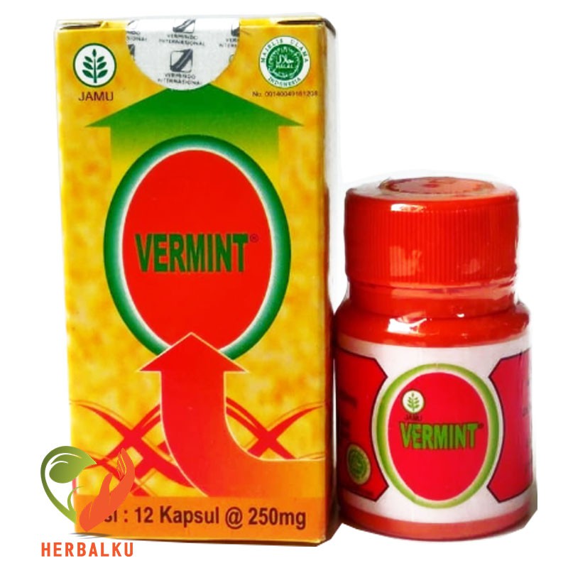 Jual VERMINT Obat Cacing Typhus Tipes 12 KAPSUL ORIGINAL | Shopee Indonesia