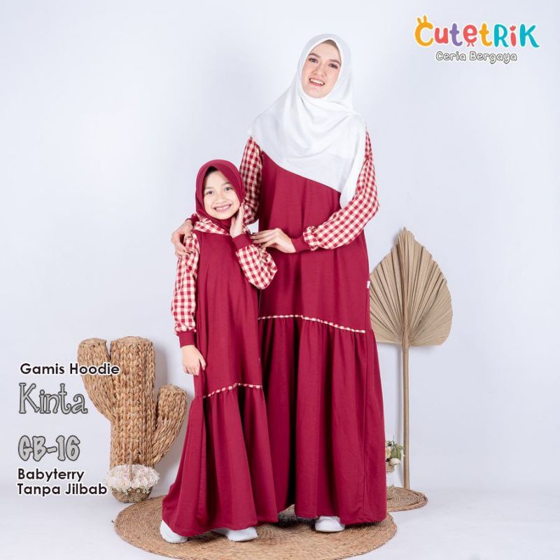 Jual Gamis Couple Ibu dan Anak Sporty Kinta Cutetrik GB-16 GB-17 Bahan ...