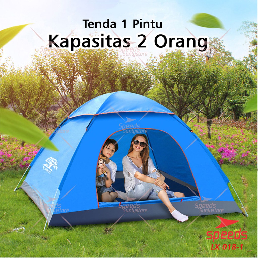 Jual SPEEDS Tenda Camping lipat Kapasitas 2 Orang Tenda Otomatis ...
