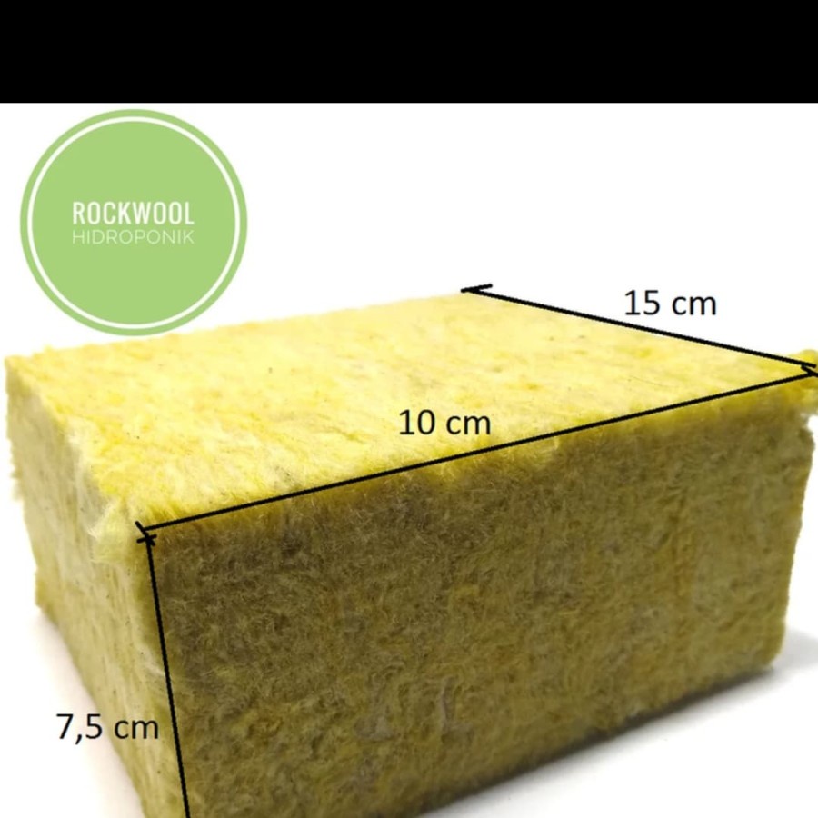 Jual Media tanam Rockwool 10cm/media tanam hidroponik | Shopee Indonesia
