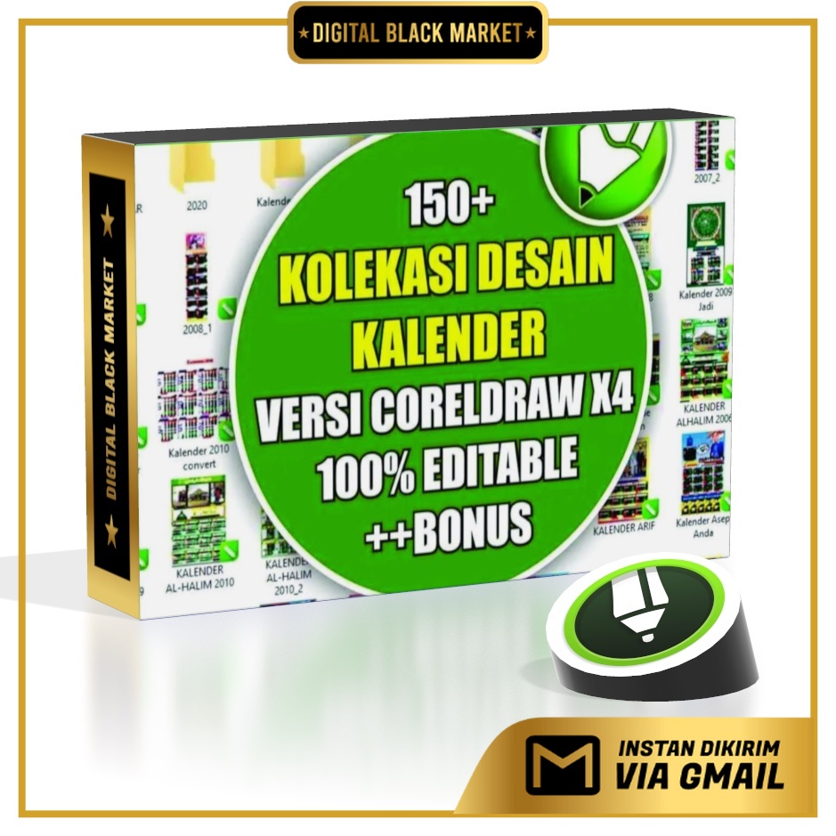 Jual 150 Kalender Cdr Only - Coreldraw Template | Shopee Indonesia
