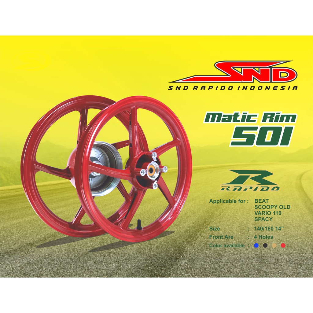 Jual RAPIDO MATIC RIM for BEAT SCOOPY OLD VARIO 110 SPACY | Shopee ...