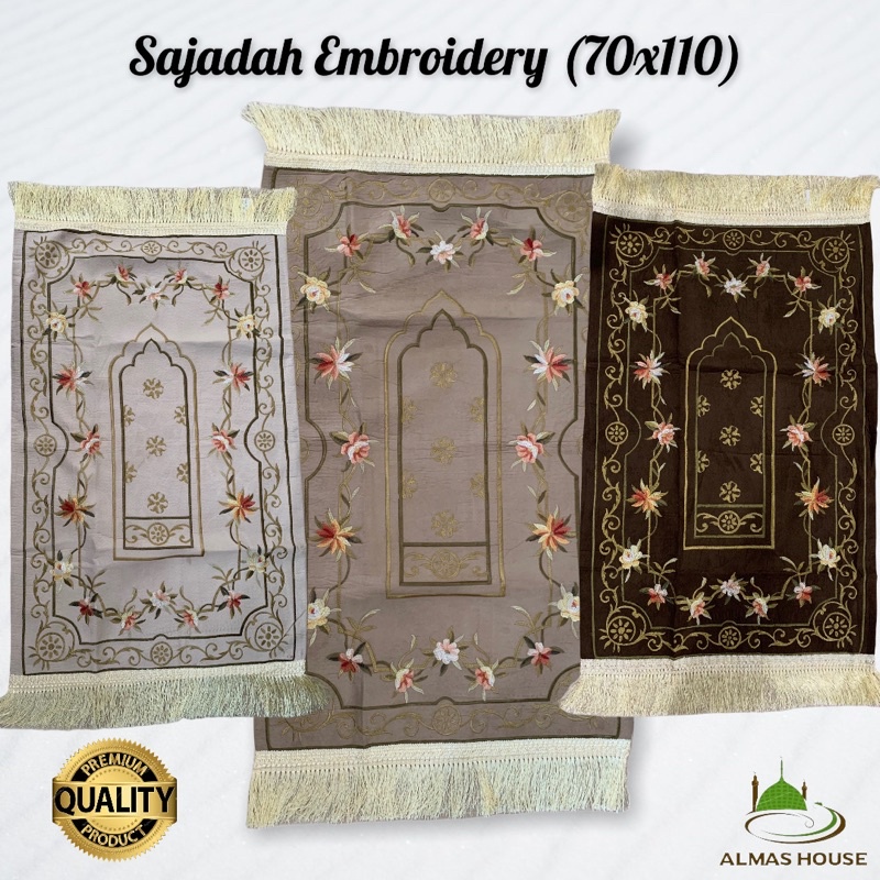 Jual Sajadah Exclusive Embroidery Kashmiri Style Bordir Sulam | Shopee ...