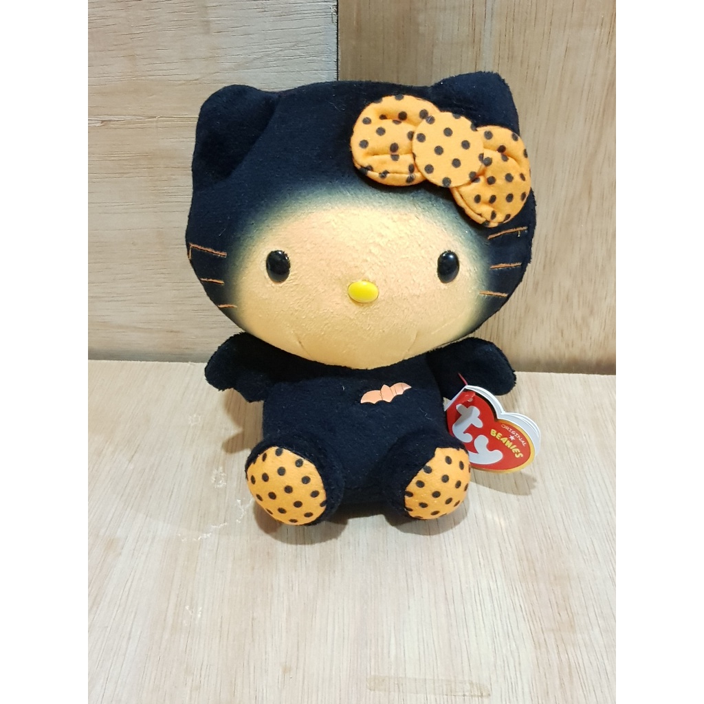 Jual Boneka Rare Hello Kitty Halloween Bat Brand Sanrio x TY Beanie ...