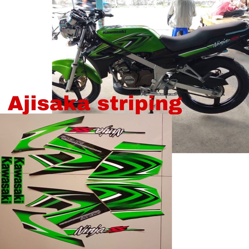 Jual stiker ninja ss 2011 hijau / striping ninja ss 2011 hijau ...