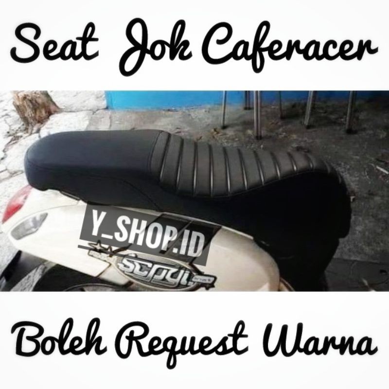 Jual Jok Motor Scoopy Genio Model Caferacer Double Seat | Shopee Indonesia