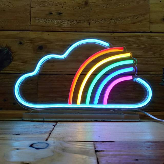 Jual Rainbow Standing Neon Flex / Neon Sign / Neon Light | Shopee Indonesia