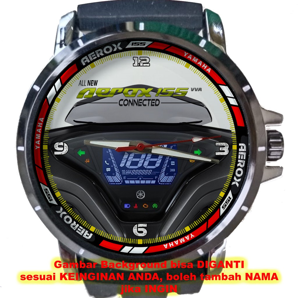 Jual Yamaha AEROX 155 2021 art 1 Jam Tangan Pria Background STIKER ...