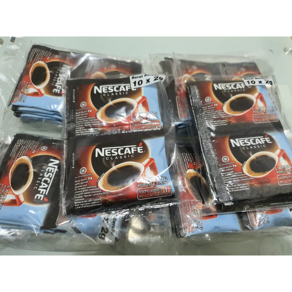 Jual Kopi Nescafe Classic Renceng Renteng Sachet 10 x 2gr Robusta ...