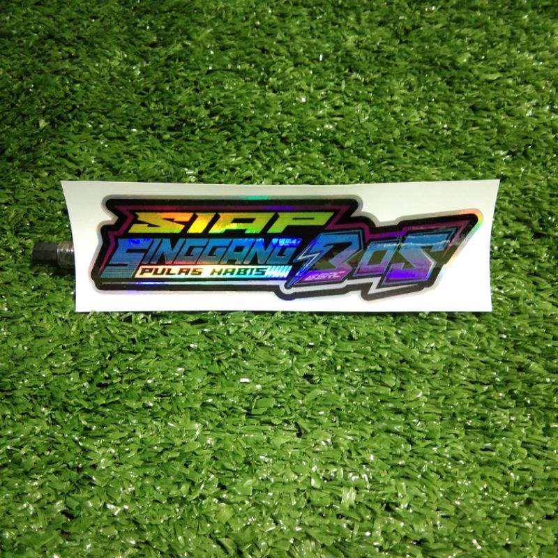 Jual stiker premium hologram # sticker kata2 banjar # siap singgang ...
