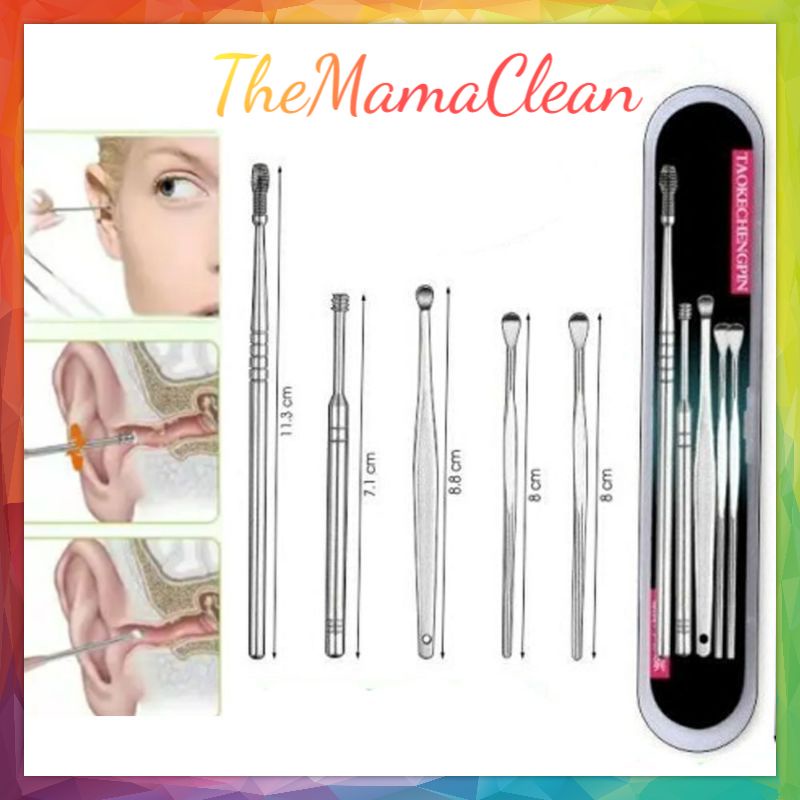 Jual ALAT PEMBERSIH KOTORAN TELINGA KOREK KUPING STAINLESS EAR CLEANER ...