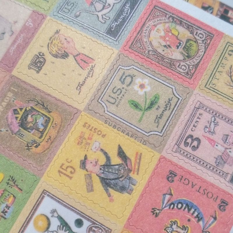Jual stiker prangko / prangko tempel murah | Shopee Indonesia