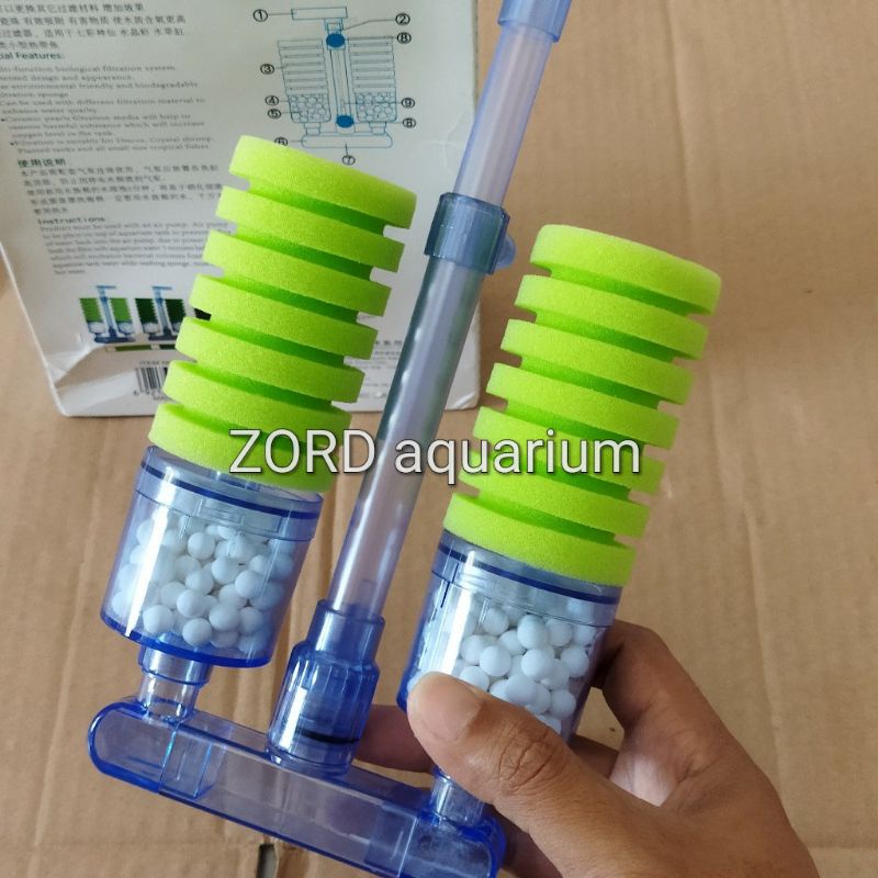 Jual Xinyou 2882 Biological Sponge Filter Plus Bio Ceramic Ball ...