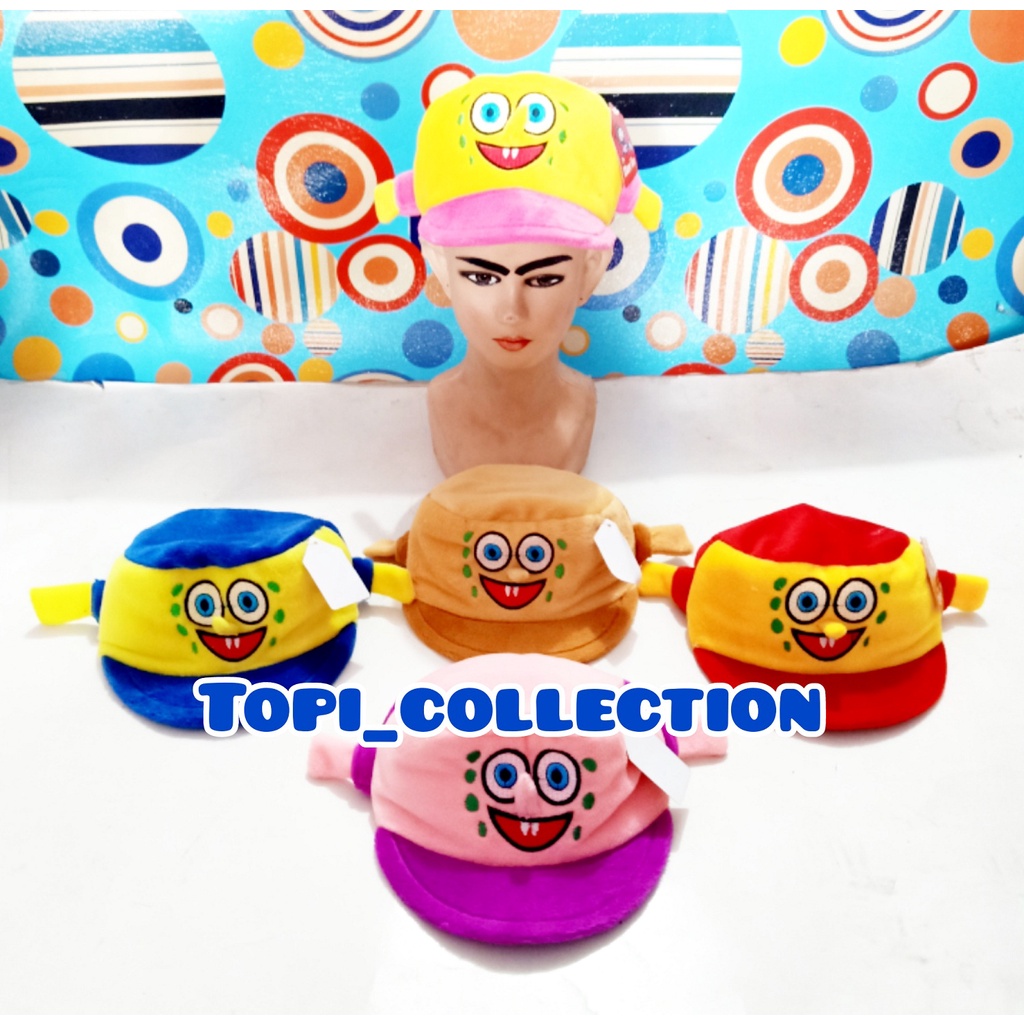 Jual Topi Anak Karakter Spongebob Squarepants / Topi Anak Cewek Cowok ...
