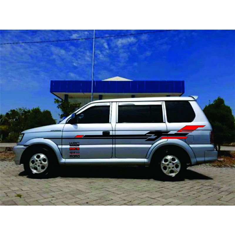 Jual stiker mobil kuda cutting stiker mitsubishi kuda stripping body ...