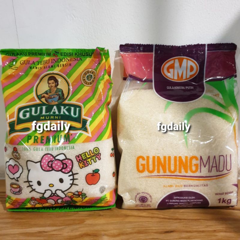 Jual Gula pasir premium kuning 1kg gulaku | Shopee Indonesia