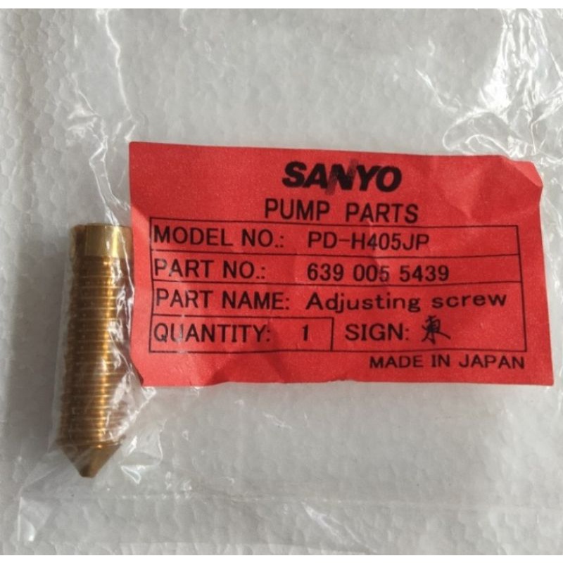 Jual ADJUSTING SCREW KUNINGAN SETELAN ANGIN POMPA AIR SANYO TYPE PD ...