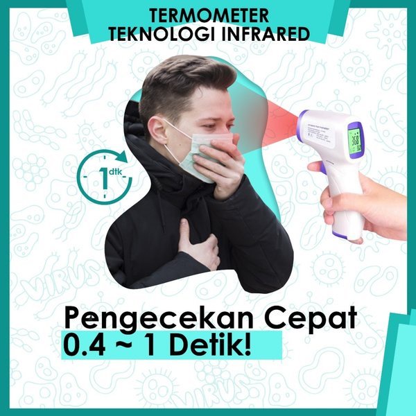 Jual Alat Cek Suhu Tubuh Cek Kesehatan Sensor Termometer Infrared 021 ...