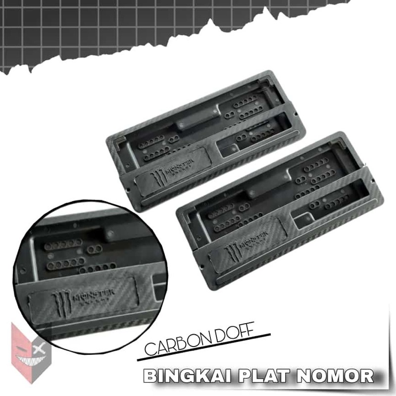 Jual plat carbon bingkai plat motor | Shopee Indonesia