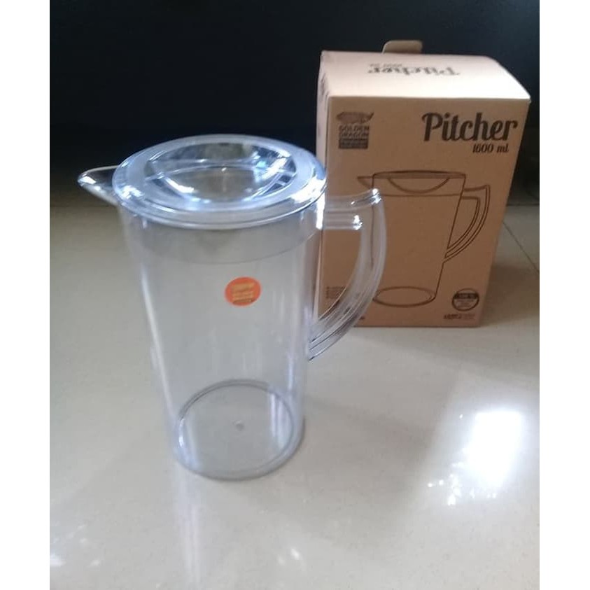 Jual Pitcher Transparant 1600 ml Bening SAN BPA Free Golden Dragon 879 ...