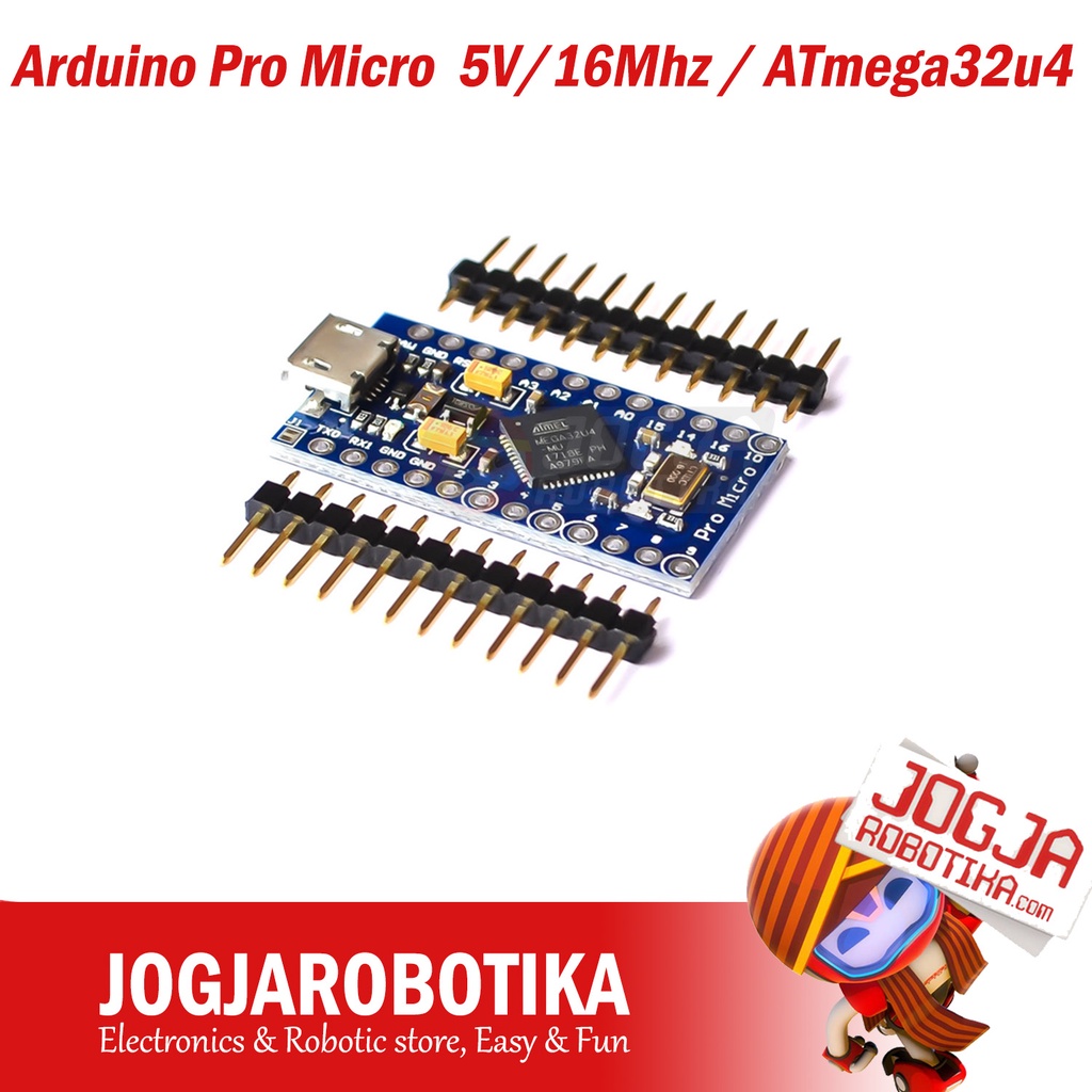 Jual Arduino Pro Micro 5V 16Mhz ATmega32u4 | Shopee Indonesia
