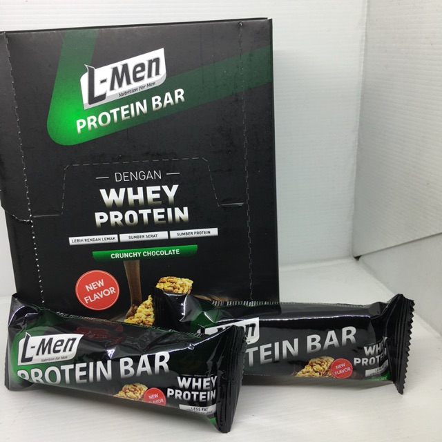 Jual L-Men Snack Crunchy Whey Protein Bar Sehat 25gr | Shopee Indonesia