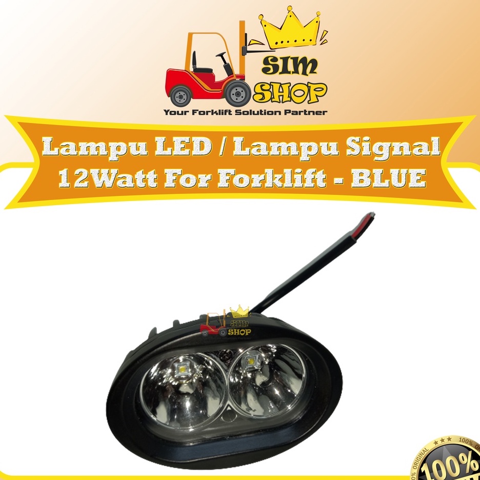 Jual Lampu LED Blue 12 Watt / LED Warning Lamp Forklift Work Spot ...